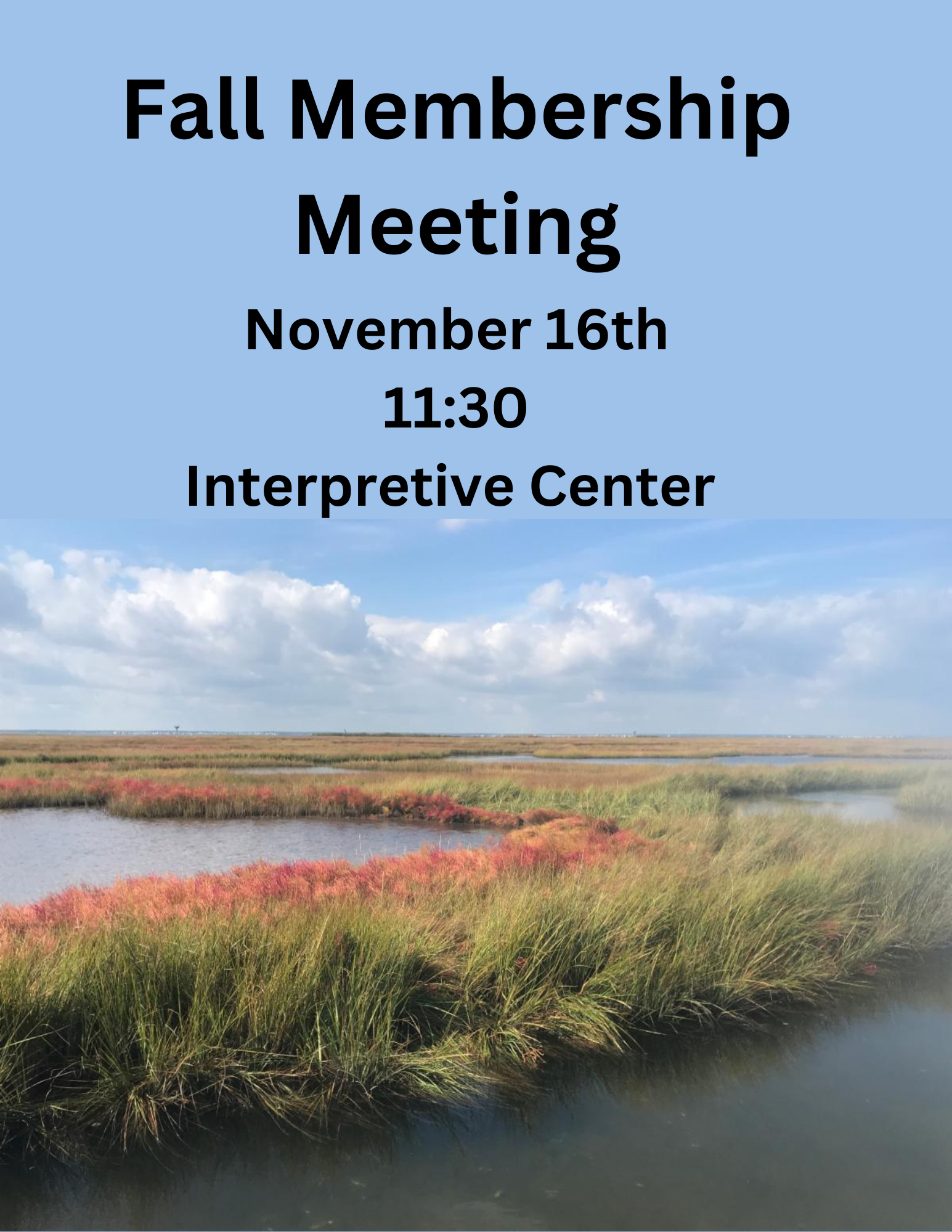 Fall Membership Meeting - Friends of Island Beach State Park