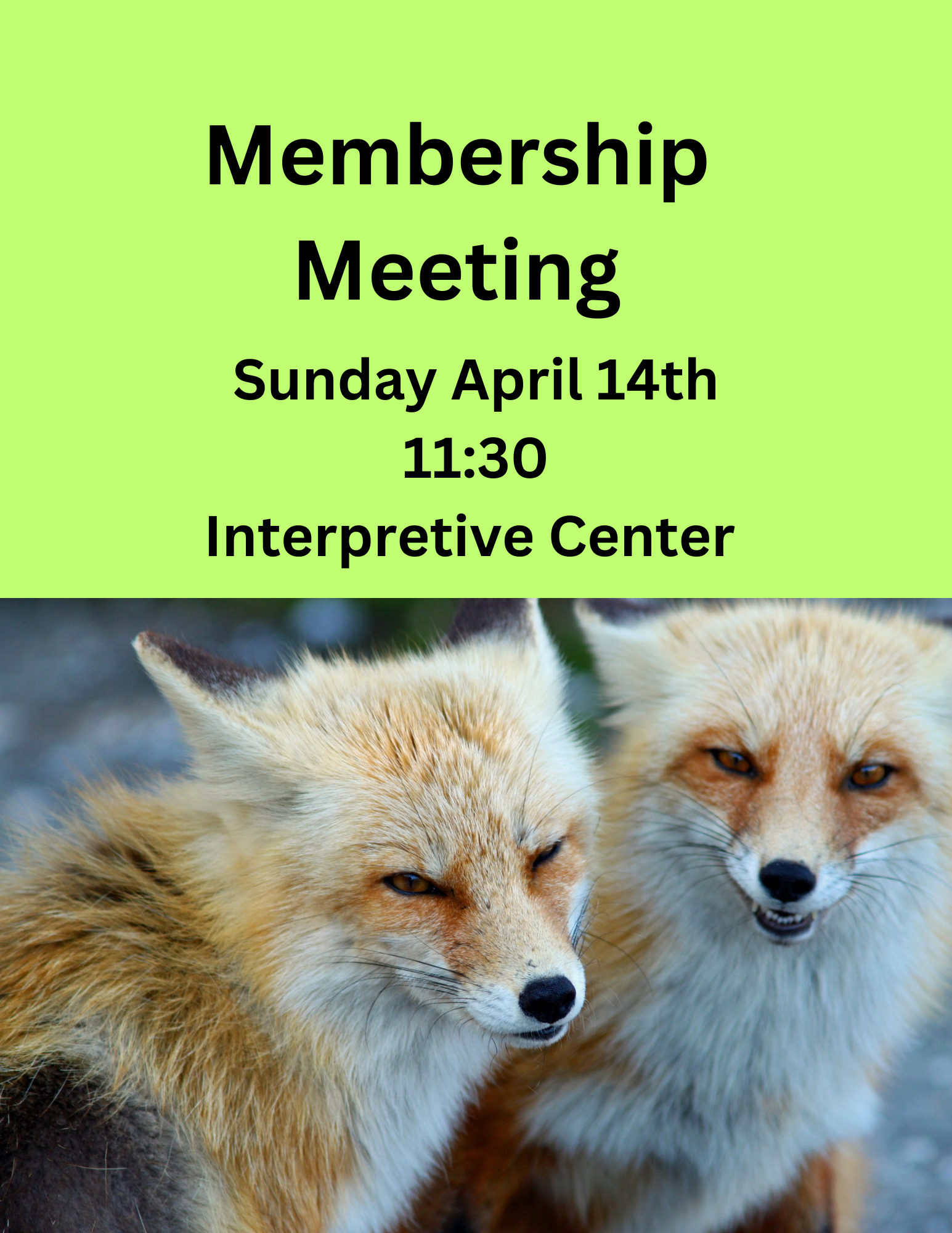 Spring Membership Meeting - Friends of Island Beach State Park